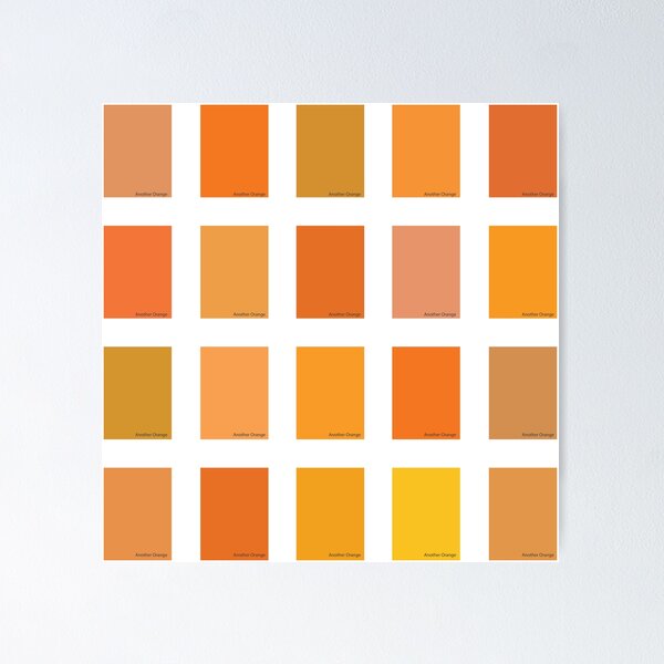 "Another Orange Color Picker" Poster for Sale by eldram | Redbubble