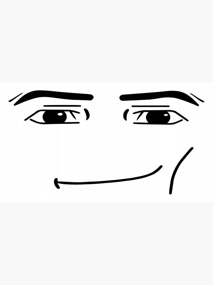 "Sigma Face Meme – Roblox Inspired Design" Sticker for Sale by ...