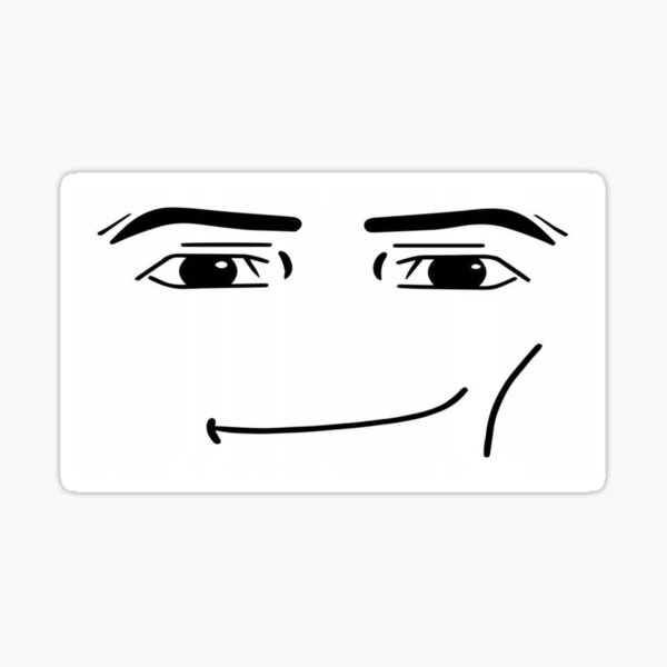 "Sigma Face Meme – Roblox Inspired Design" Sticker for Sale by ...