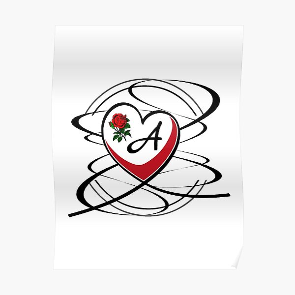 Póster «Letra "A"» de Bonita0105 | Redbubble