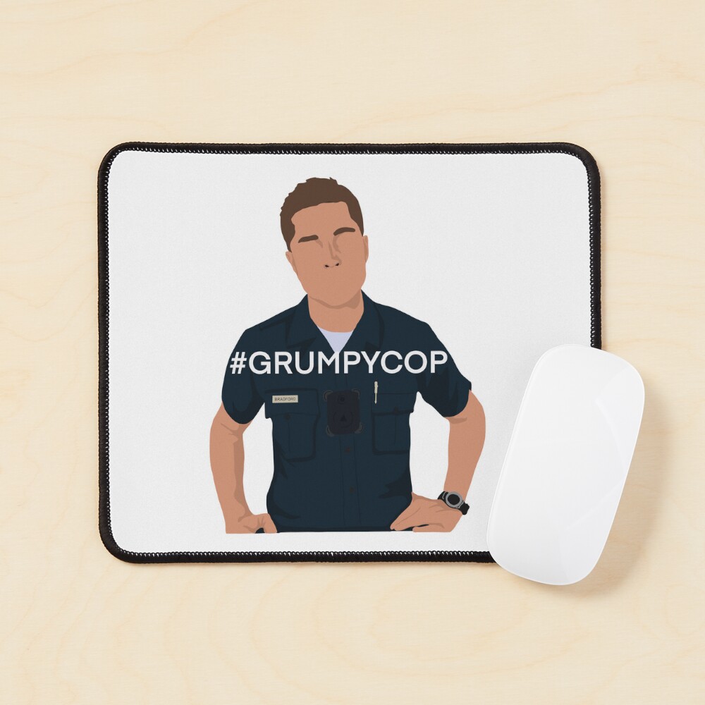 "Grumpy Cop" Sticker by SabrinaArt05 | Redbubble