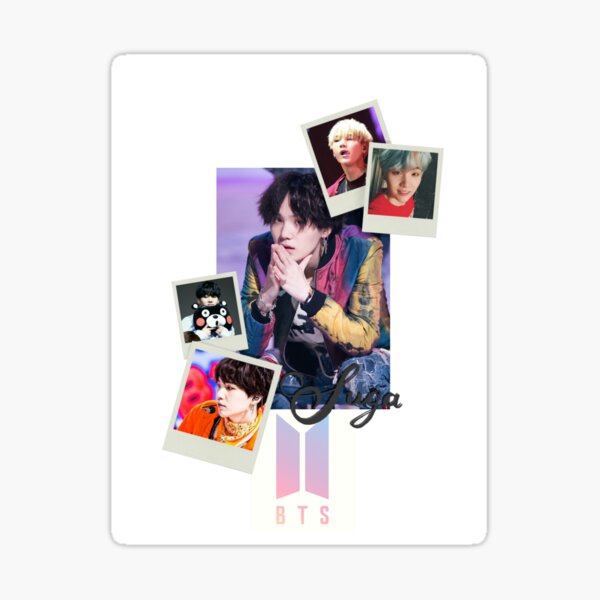 "BTS Suga" Sticker for Sale by ArtsuGirlSmiley | Redbubble