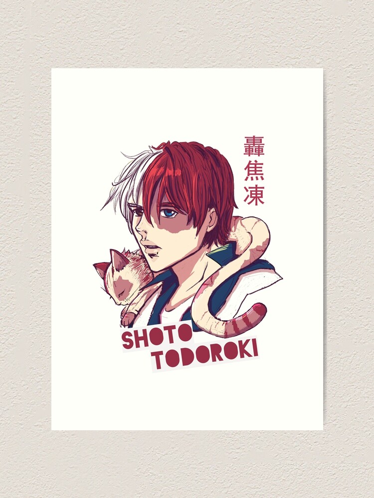 "Shoto Todoroki" Art Print for Sale by Susto | Redbubble