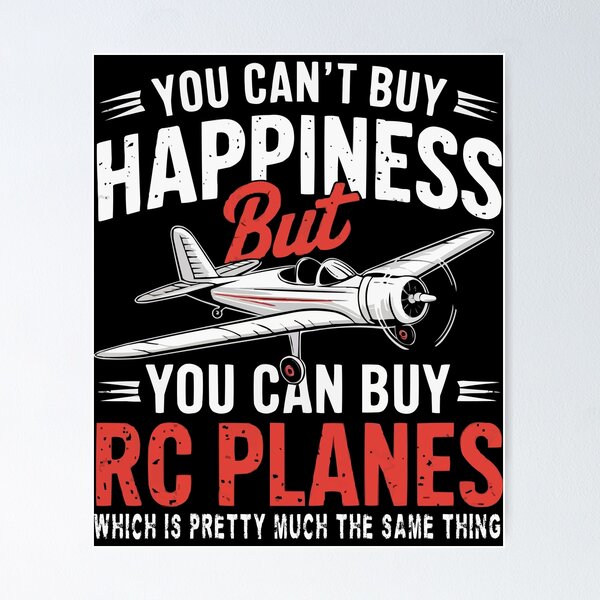 "Happiness But Rc Plane" Poster for Sale by blackkramla | Redbubble