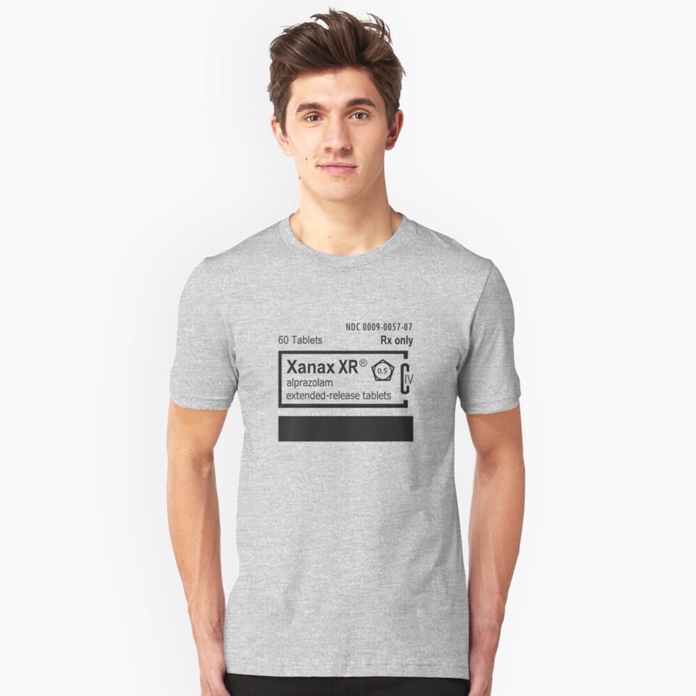 "Prescription XANAX" T-shirt by Extortion | Redbubble