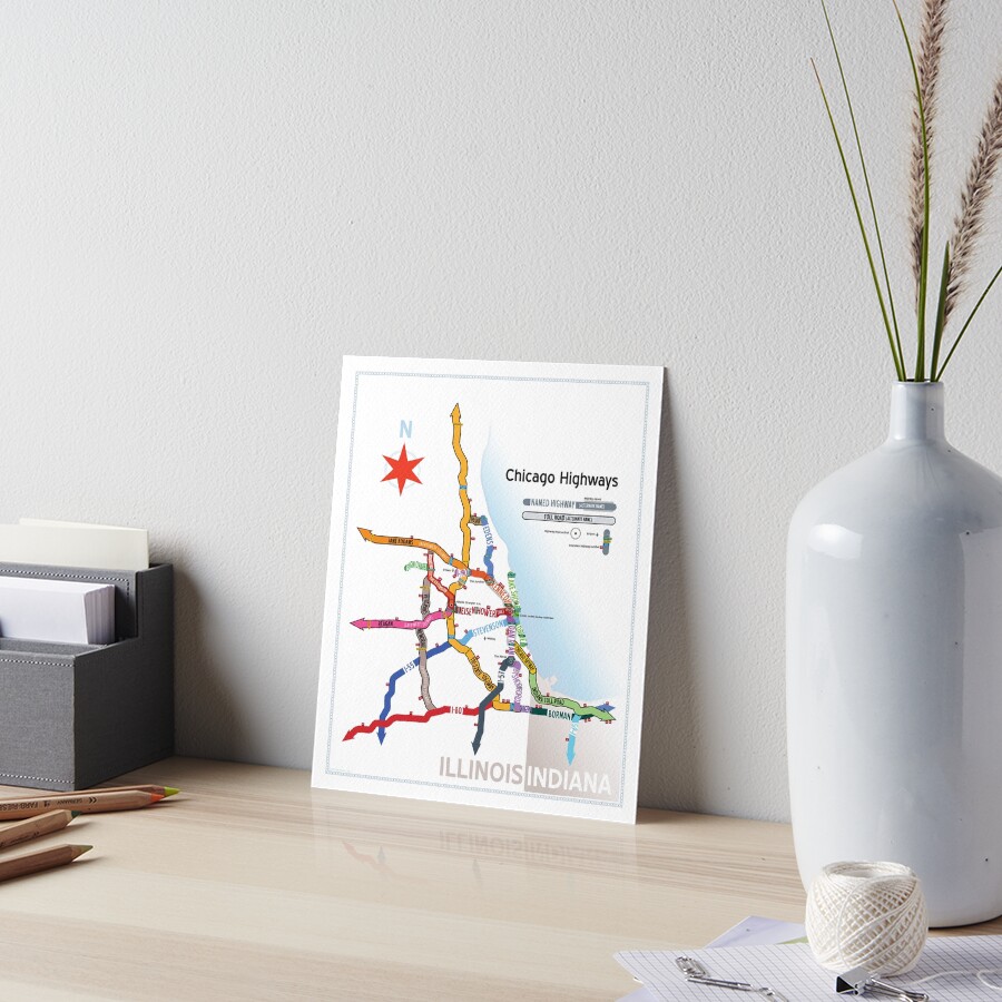 "Chicago Highway Names" Scarf for Sale by Dean Dunakin | Redbubble