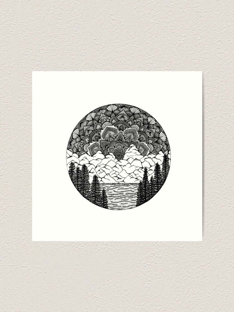 "Mandala Landscape" Art Print by dare2draw | Redbubble