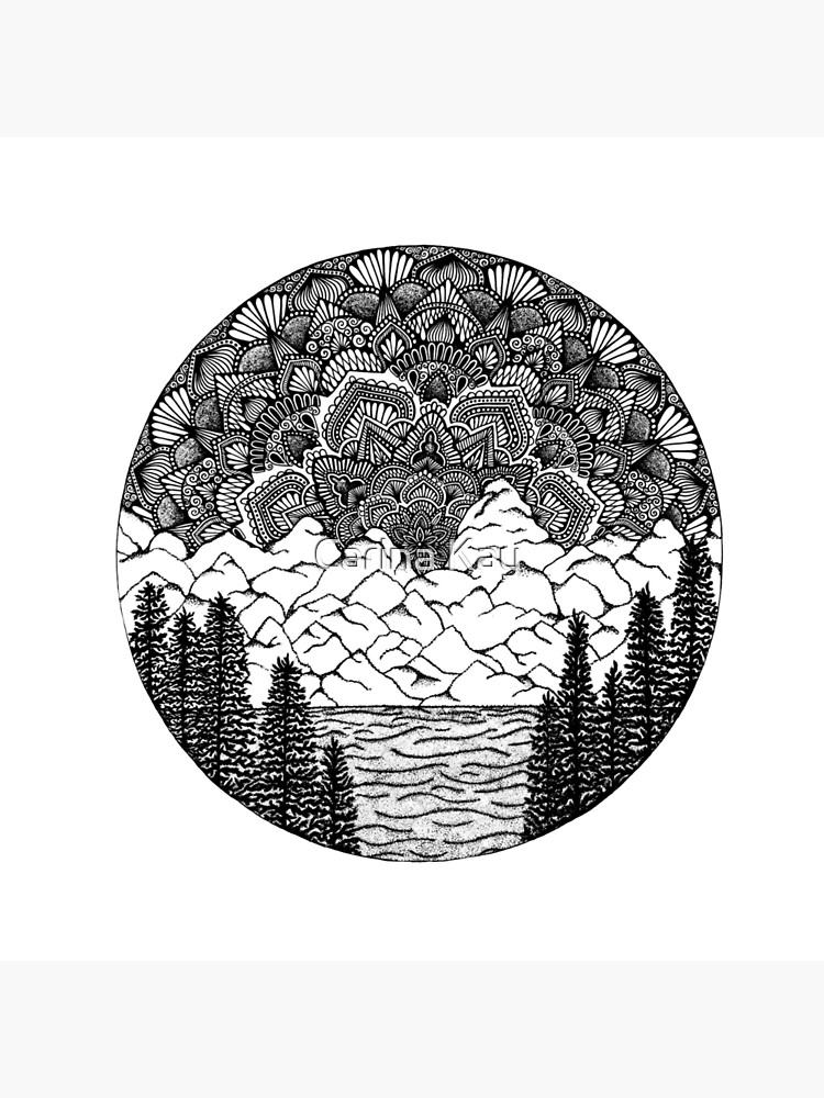 "Mandala Landscape" Art Print by dare2draw | Redbubble