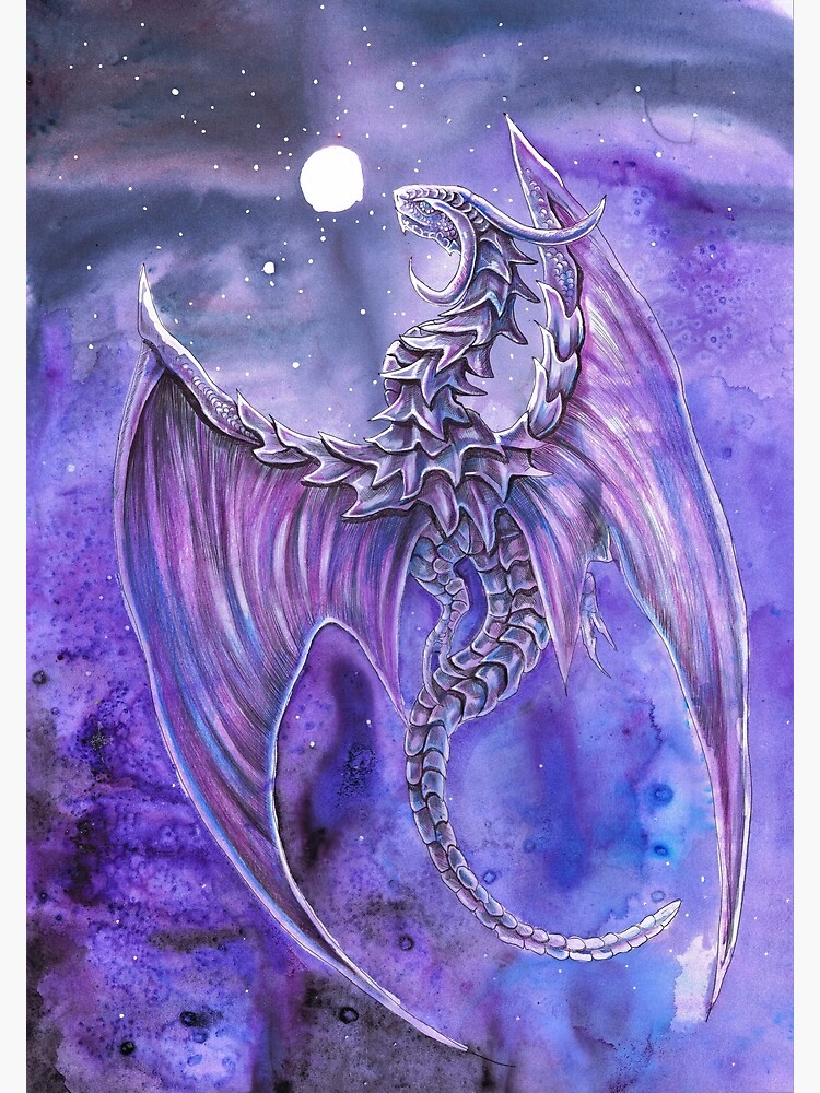 "Violet Dragon" Poster for Sale by Everlyn | Redbubble