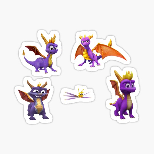 "Spyro Sticker Pack" Sticker for Sale by GingeSwagTia | Redbubble