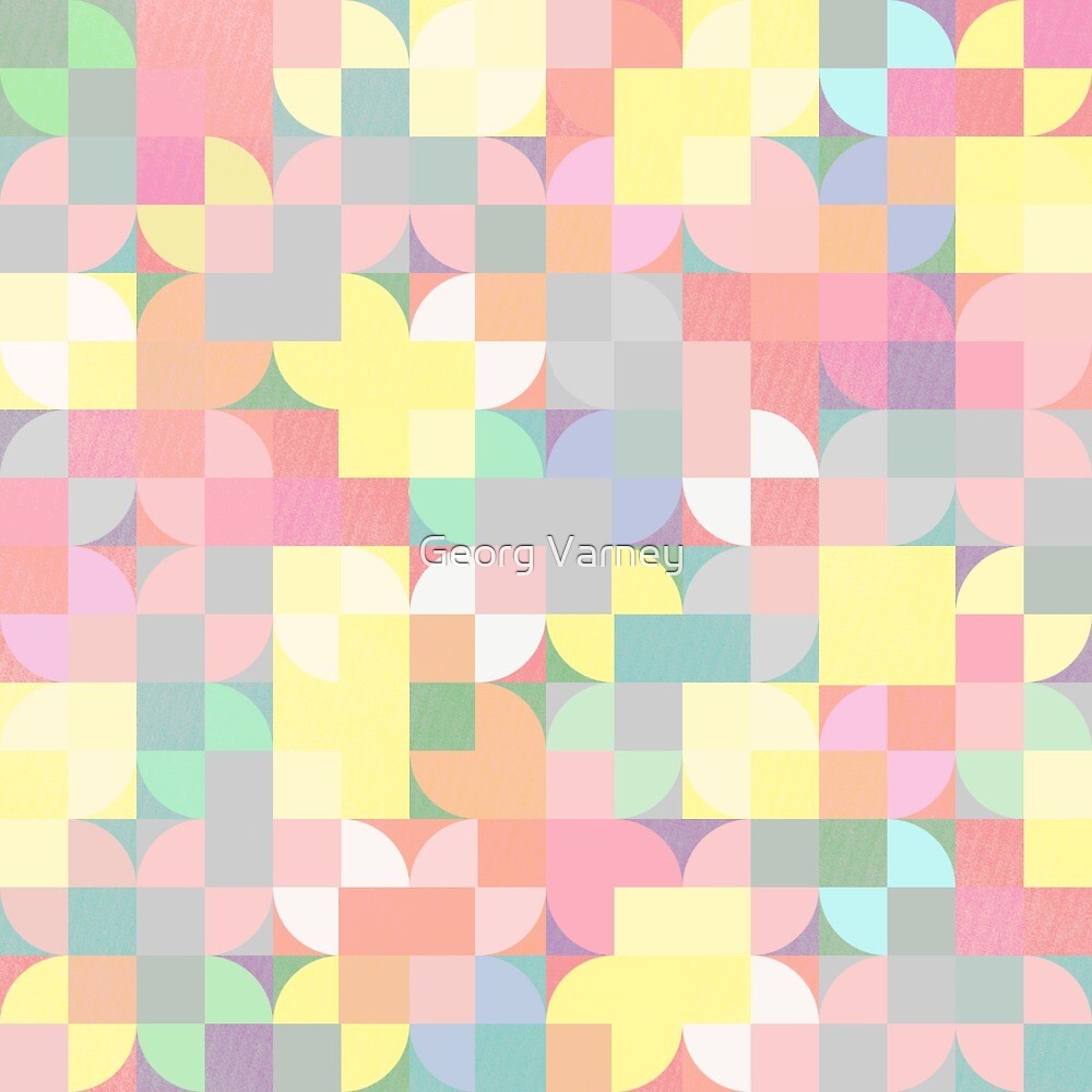 "Pastel Squares" by Georg Varney | Redbubble