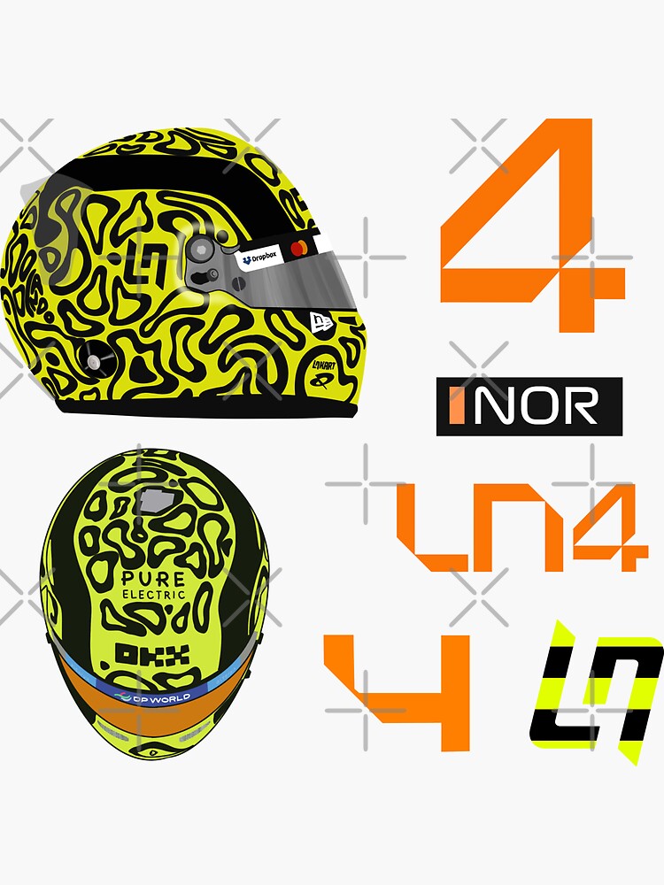 "Lando Norris logo Mclaren Formula 1 racing Formula1 2025 sticker for ...