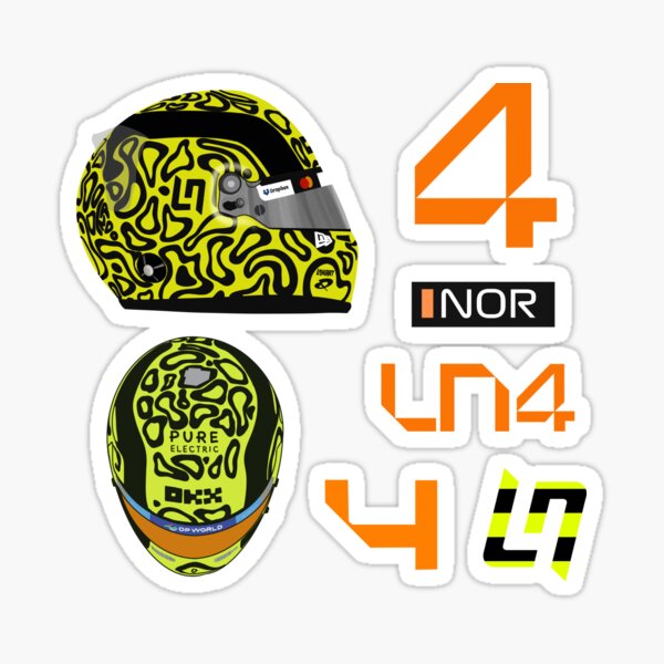"Lando Norris logo Mclaren Formula 1 racing Formula1 2025 sticker for ...