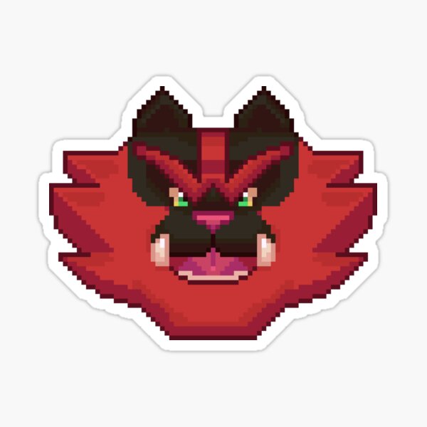 "Incineroar Icon" Sticker for Sale by Morishasu | Redbubble