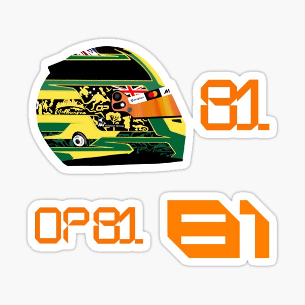 "Oscar Piastri australia GP Mclaren Formula 1 racing 2025 sticker for ...