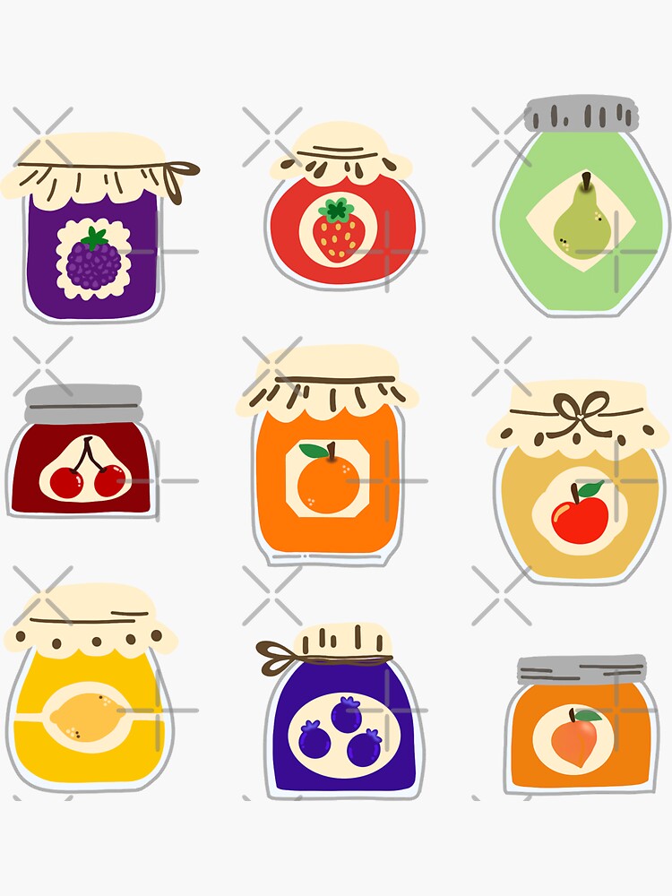 "Jam Jar Pack" Sticker for Sale by AH0104 | Redbubble