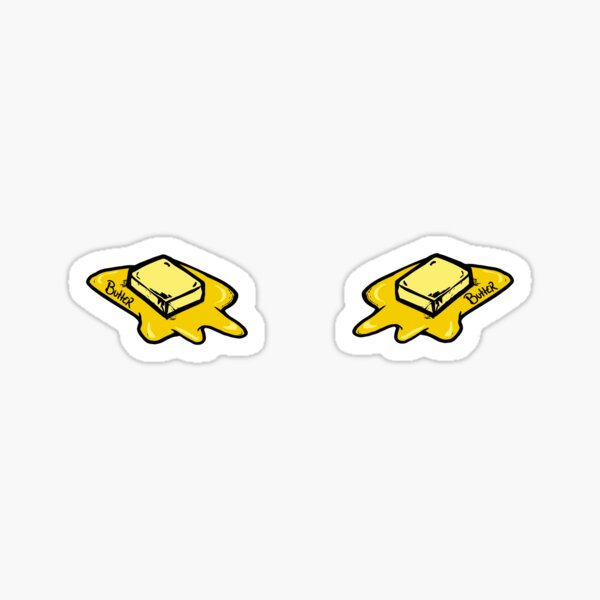 2 Sticks Of Butter BLACK OUT GROUP Sticker For Sale By 2-sticks-of-butter-black-out-group-sticker-for-sale-by