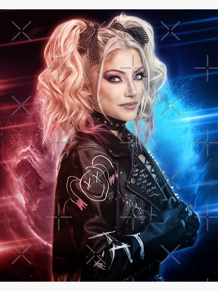 "Alexa Bliss - Red Vs. Blue" Sticker for Sale by vickytoriaq | Redbubble