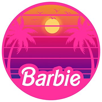 "Malibu Barbie Sunset" Sticker for Sale by CandiCocktails | Redbubble