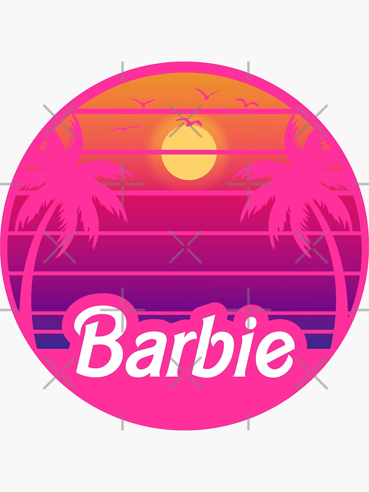 "Malibu Barbie Sunset" Sticker for Sale by CandiCocktails | Redbubble