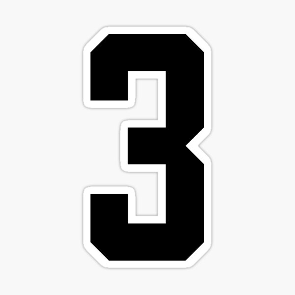 "MX Racing Number 3 (three)" Sticker for Sale by designseventy | Redbubble