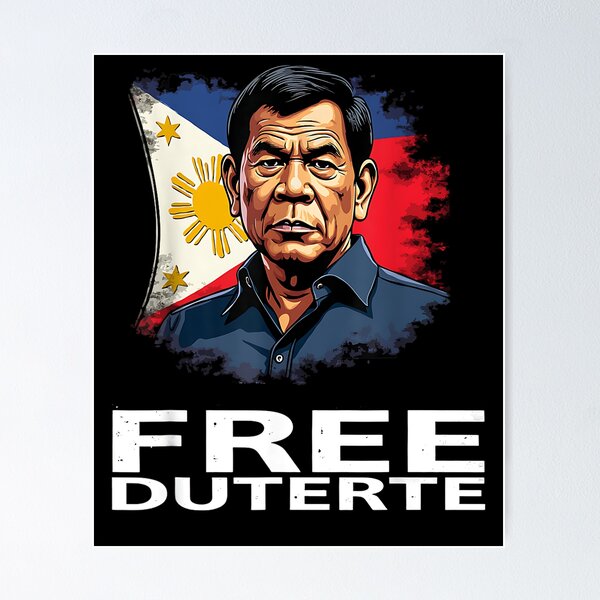 "Free Duterte - Supporter President Rodrigo Digong Duterte" Poster for ...