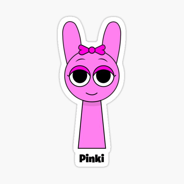 "Pinki Sprunki" Sticker for Sale by goal-getter | Redbubble