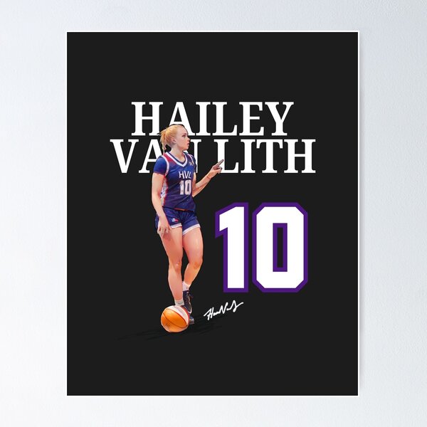 "Hailey Van Lith #10 Jump shot Basketball Cartoon-KBHVL004" Poster for ...
