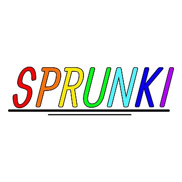 "Sprunki Text" Sticker for Sale by goal-getter | Redbubble