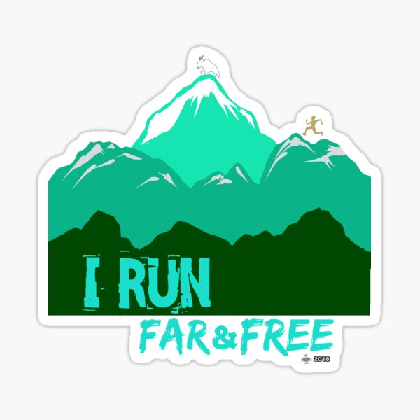 Free Running Stickers | Redbubble