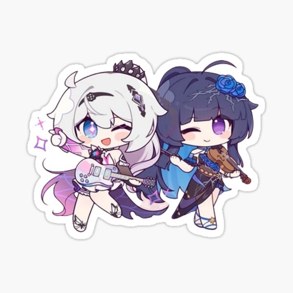 "kiamei chibi kiana mei hi3" Sticker for Sale by sunflowerinq | Redbubble