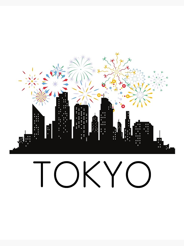 "All the views of Tokyo and Firework" Art Board Print for Sale by ...
