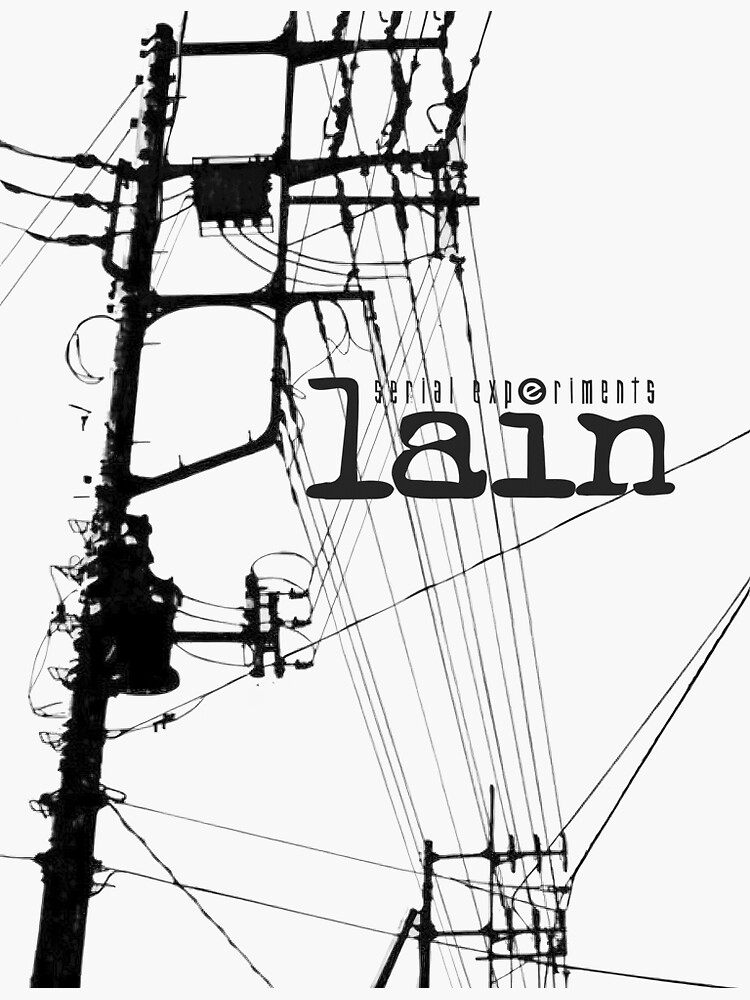 " Lain, anime, Serial Experiments" Sticker for Sale by saintarts ...