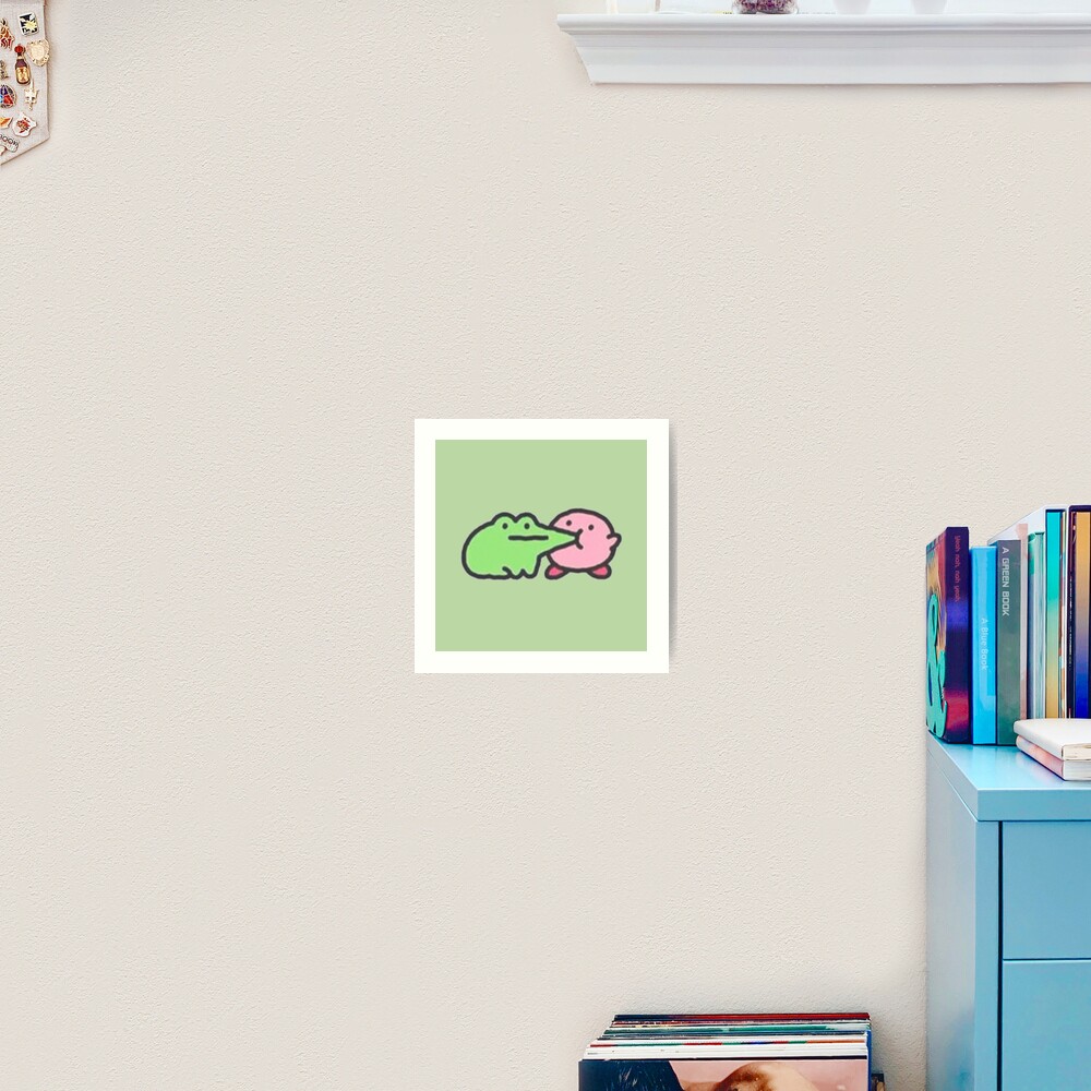 "Fwog and Kirby" Sticker for Sale by Romi-Studio | Redbubble