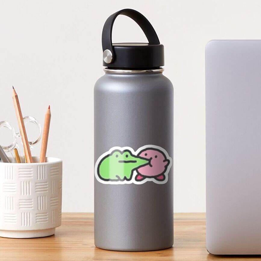 "Fwog and Kirby" Sticker for Sale by Romi-Studio | Redbubble