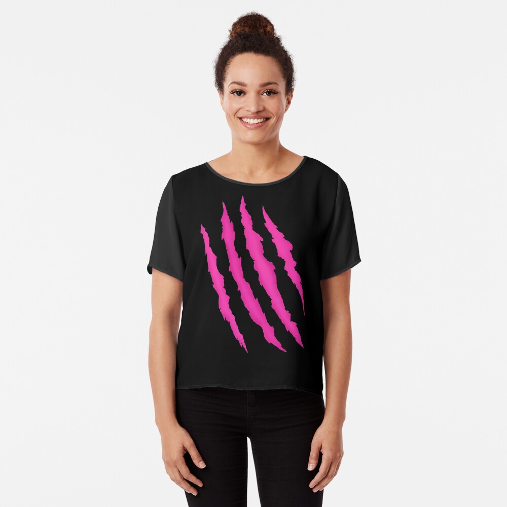 "PINK CLAW MARKS" Sticker for Sale by MortalDesigns | Redbubble