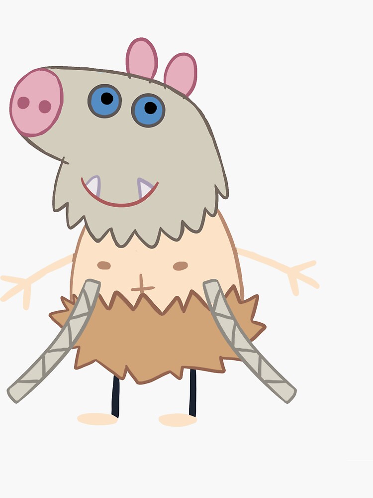 "Inosuke Peppa" Sticker for Sale by KetoPagano | Redbubble