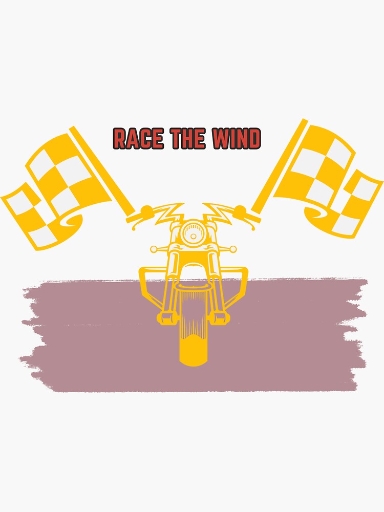 "Race the Wind - Motorcycle Racing Spirit" Sticker for Sale by KA ...