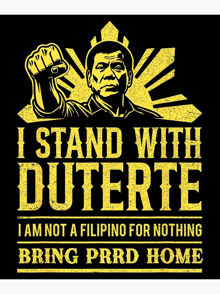 "Free Duterte - Supporter President Rodrigo Digong Duterte" Poster for ...