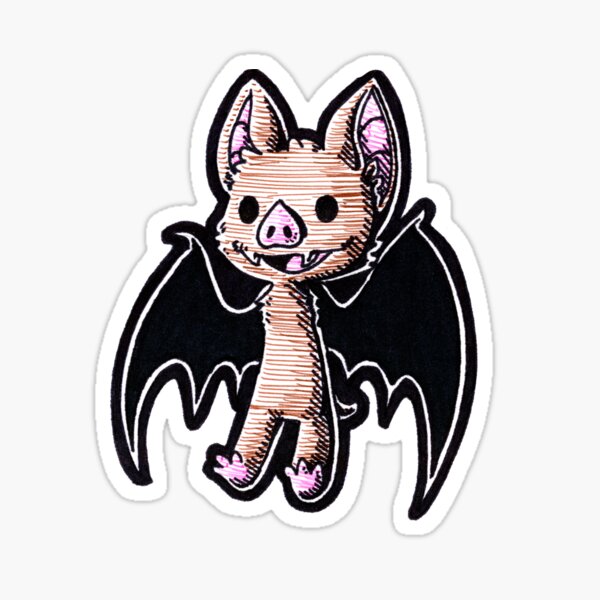 Cute Bat Stickers | Redbubble