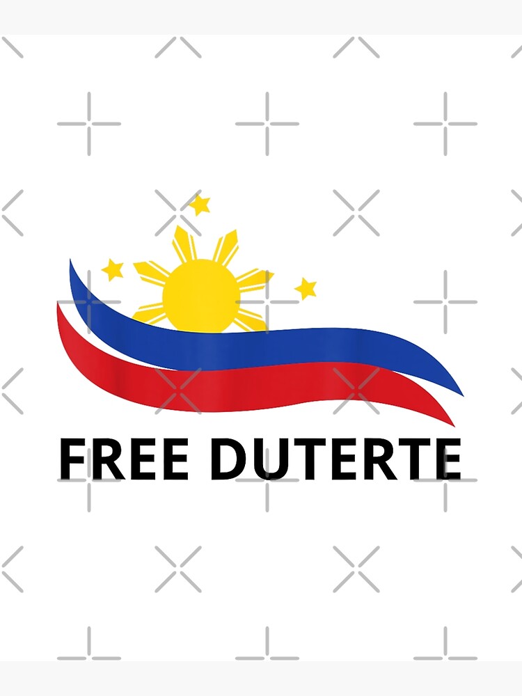 "Free Duterte Supporter President Rodrigo Digong Duterte" Art Print for ...