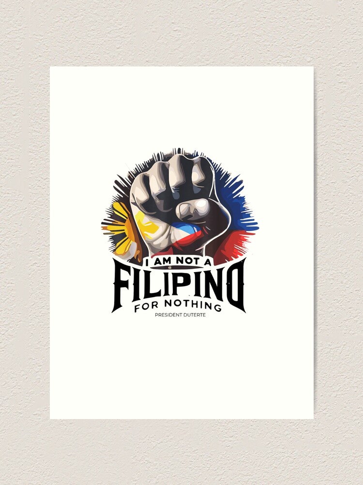 "Free Duterte Supporter President Rodrigo Digong Duterte" Art Print for ...