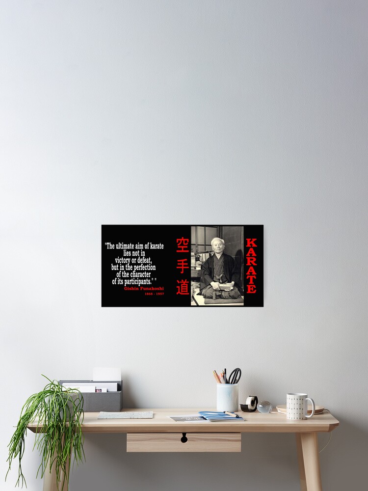 "Ginshi Funakoshi - The Karate Founder" Poster for Sale by ...
