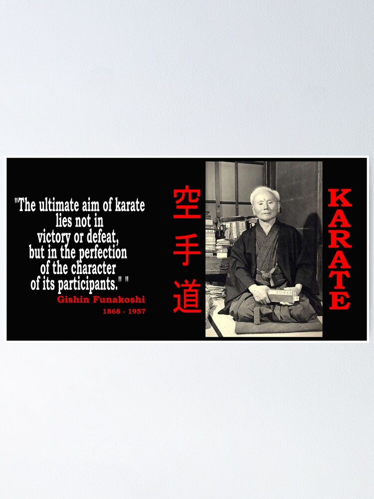 "Ginshi Funakoshi - The Karate Founder" Poster for Sale by ...