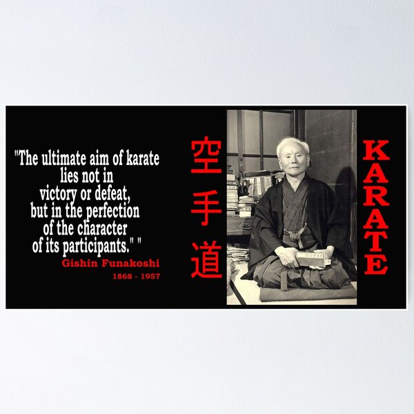 "Ginshi Funakoshi - The Karate Founder" Poster for Sale by ...