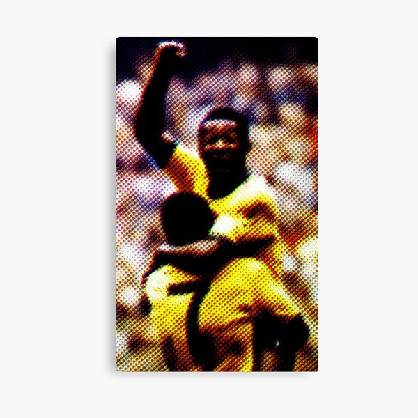 "Pop Art: Pele" Canvas Print for Sale by halibutgoatramb | Redbubble