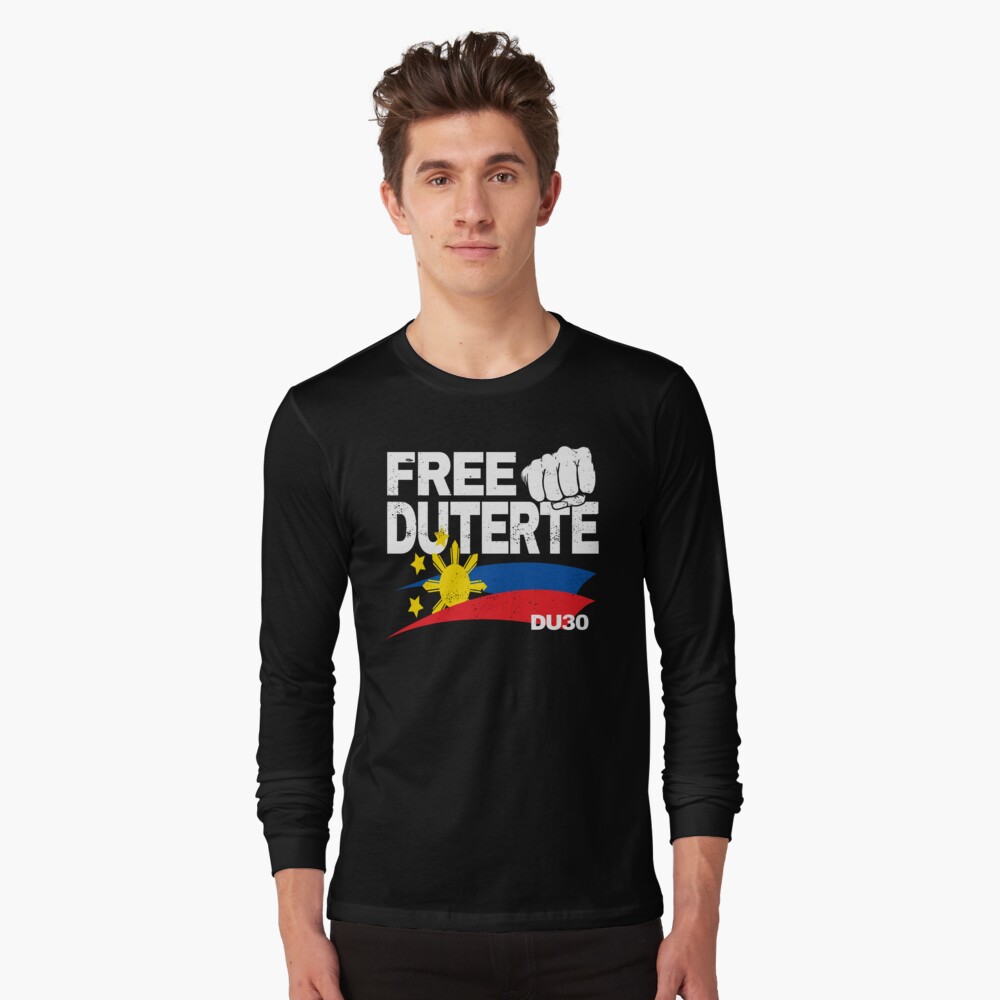 "Free Duterte - Grunge Style Pro-Duterte Support Design with Philippine ...