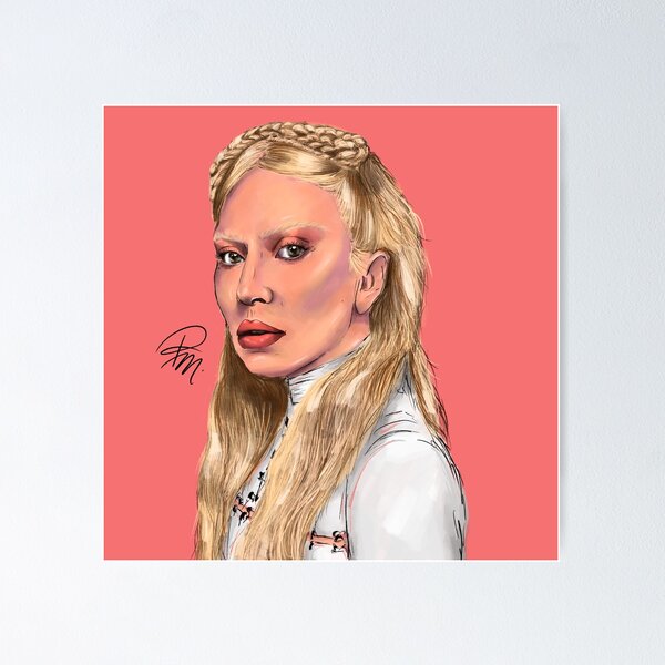 "Lady Gaga Mayhem Portrait Plain Background" Poster for Sale by ...