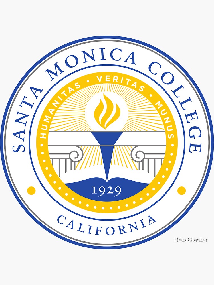 "Santa Monica College Logo" Sticker for Sale by BetaBlaster | Redbubble