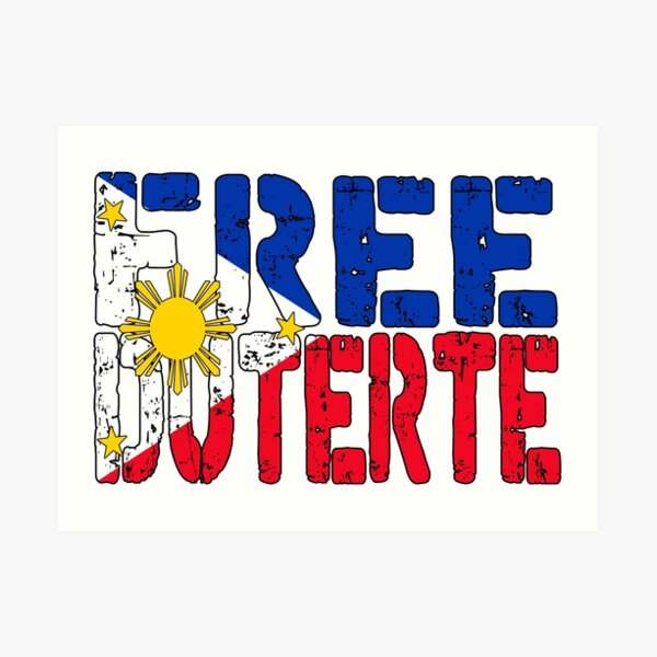 "Free Duterte, President Rodrigo Digong Duterte, du30 supporter" Art ...